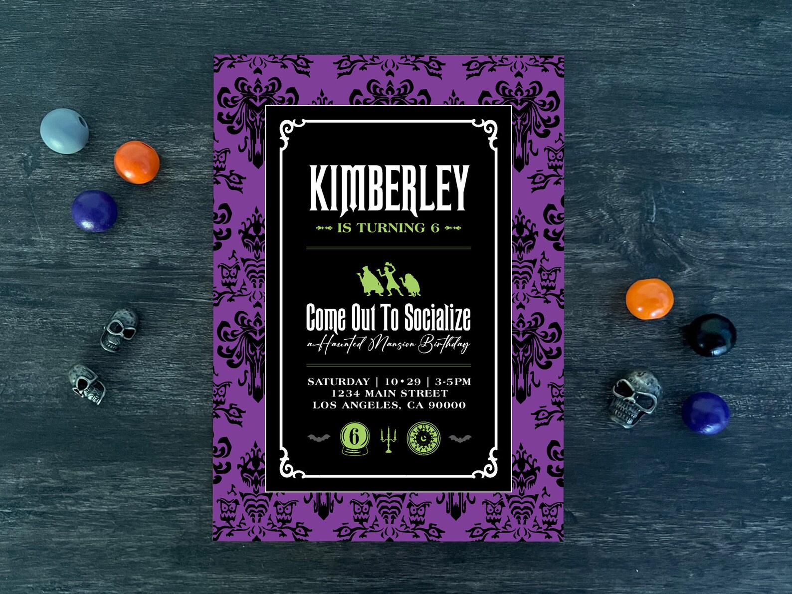 Printable Haunted Mansion Birthday Invitation | Halloween Birthday ...