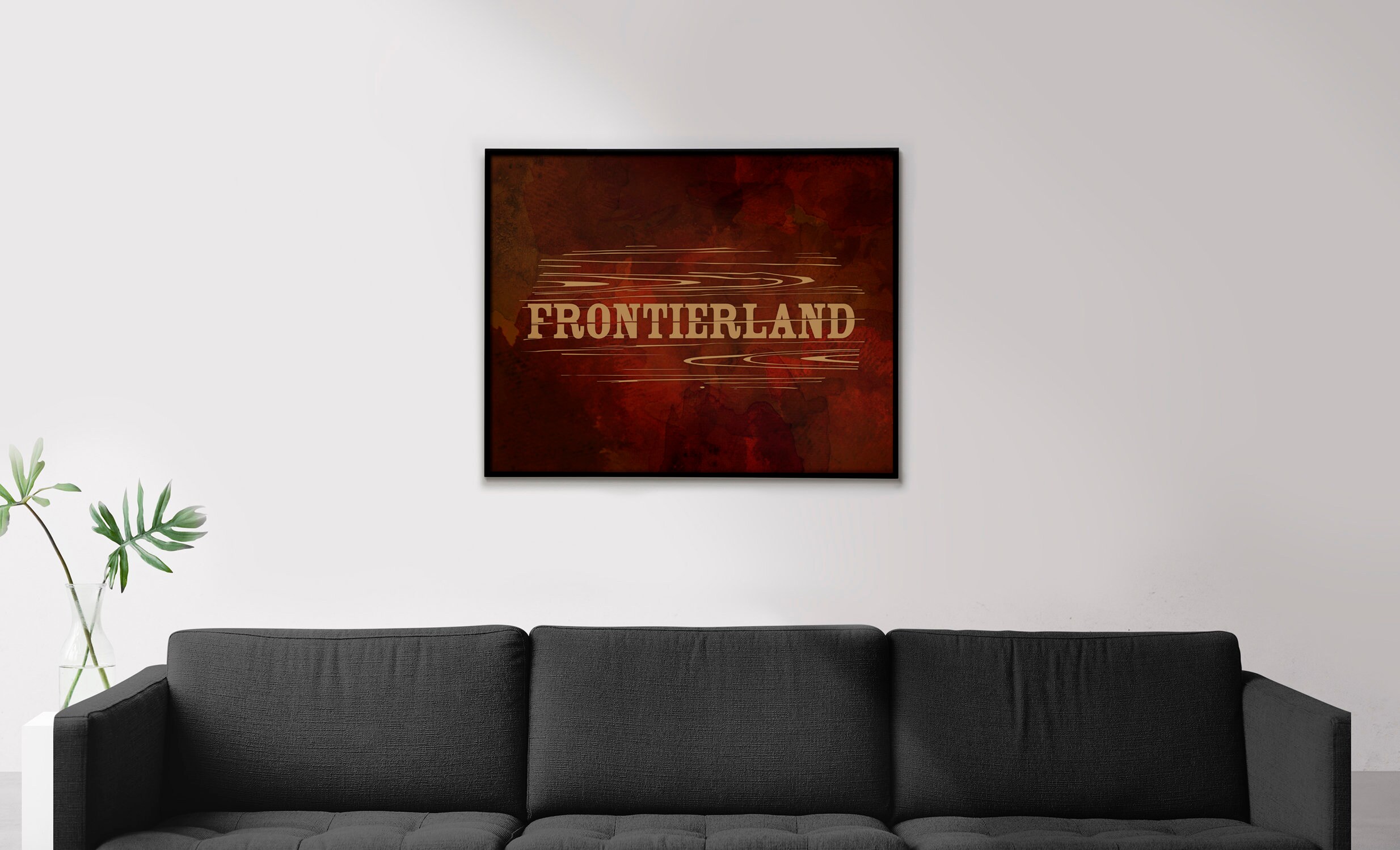 Frontier Print | Land Watercolor | Frontier Painting | Attraction ...