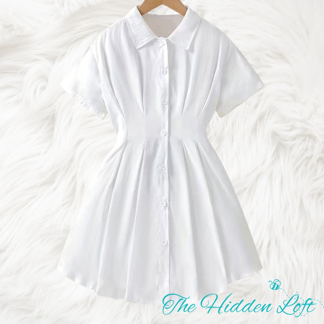 Girls Shirt Dress Summer Shirt Dress Tween Dress Teen Girl Dress Summer ...