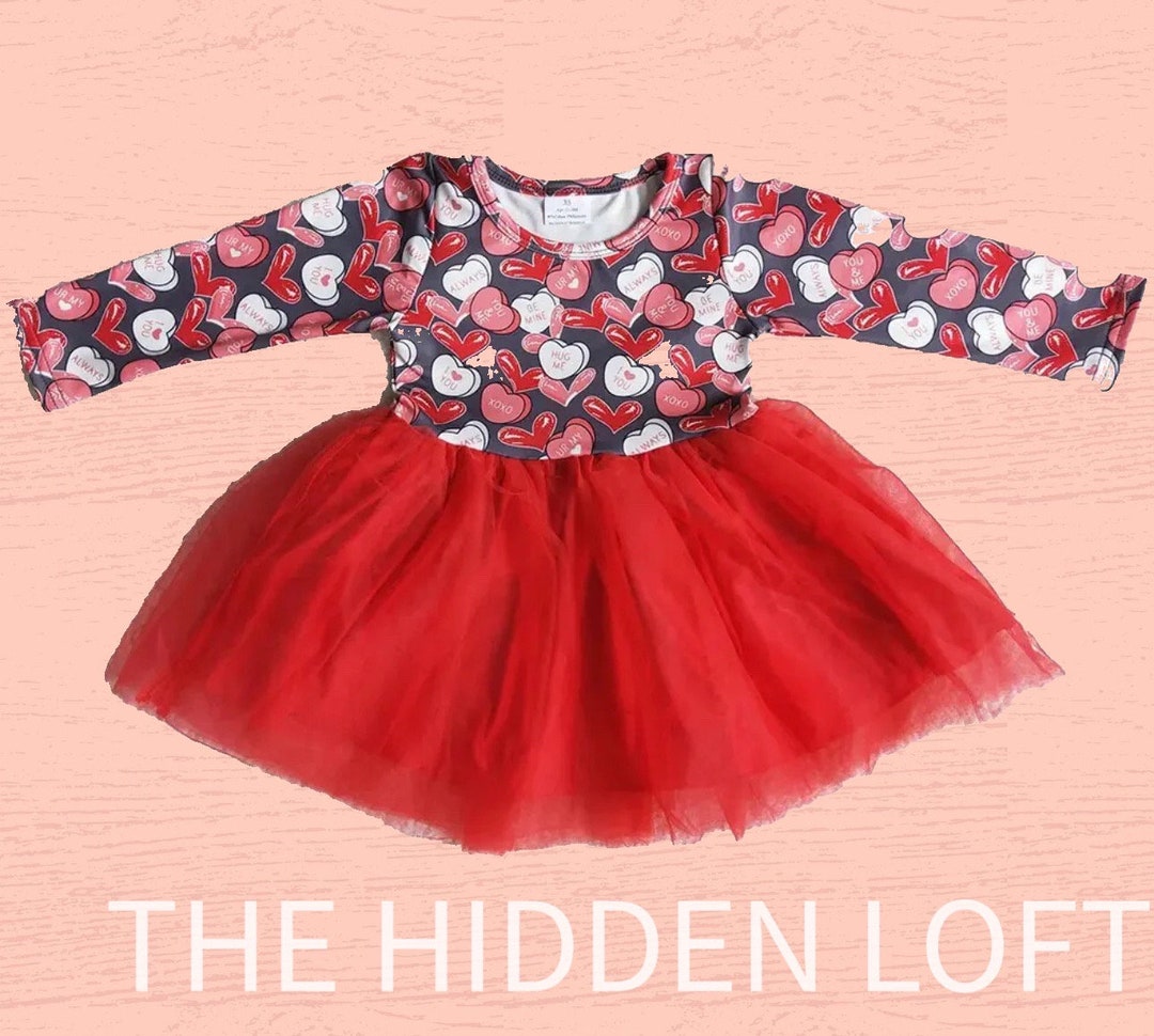 Girls Valentines Day Dress Valentine Dress Tutu Dress Toddler Girl ...