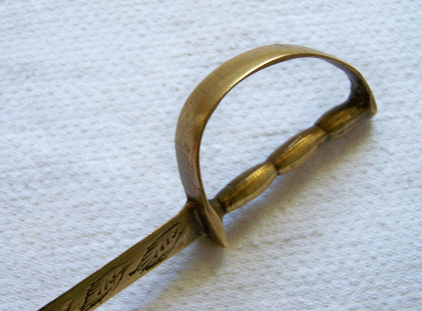 Vintage Mid-century SARNA BRASS India 518T-1 Scimitar Style Decorated ...