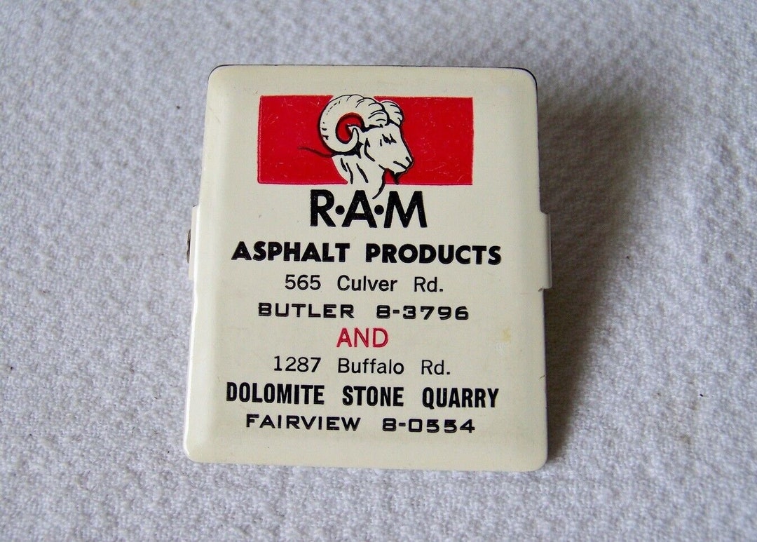 Vintage 1950s RAM Asphalt Products & DOLOMITE Stone Quarry Metal ...