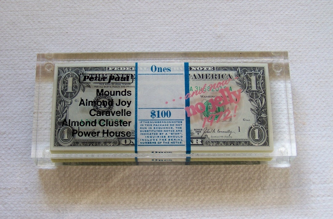 Vintage 1970's Peter Paul Candy Bars ...and Now NO Jelly 1972 Sidekick ...