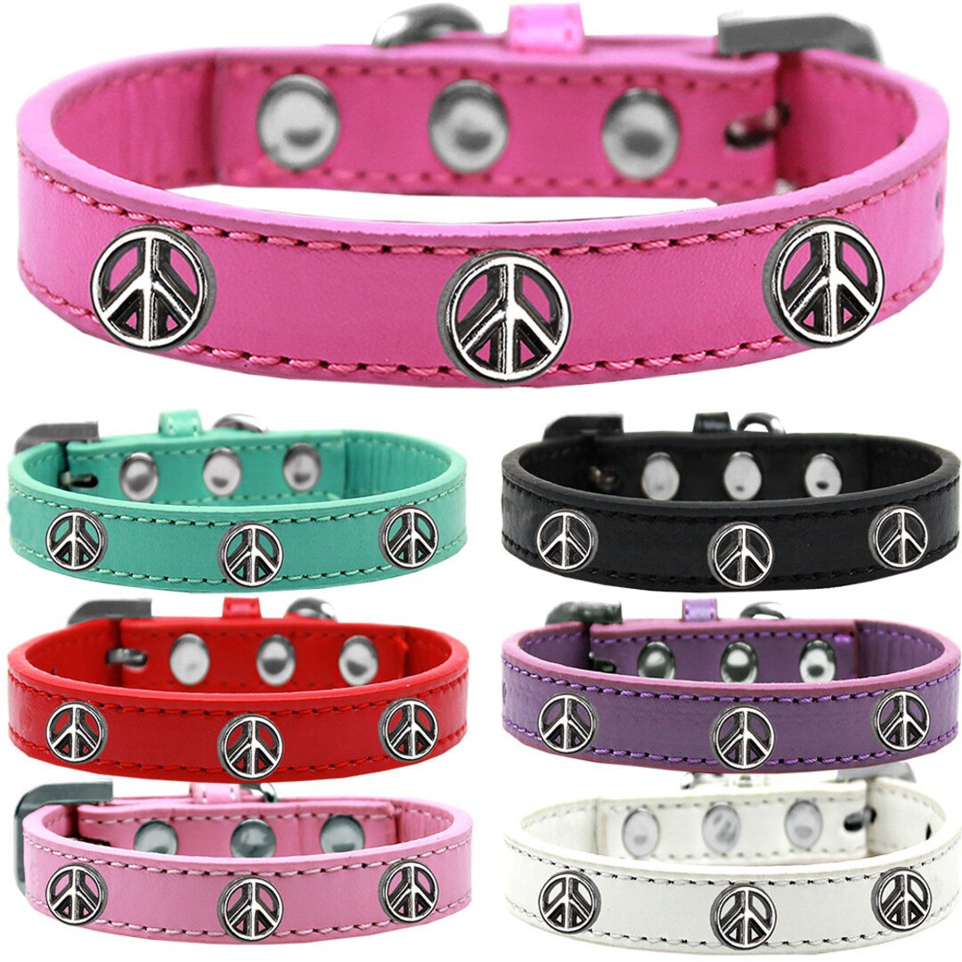 Dog, Puppy and Pet Widget Fashion Collar, peace Sign - Etsy