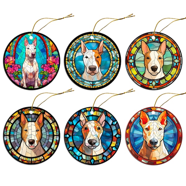 Stained Glass Bull Terrier - Etsy