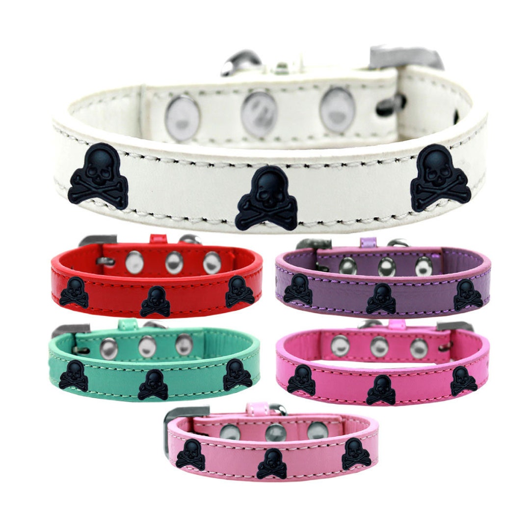 Dog, Puppy and Pet Widget Fashion Collar, black Skulls - Etsy