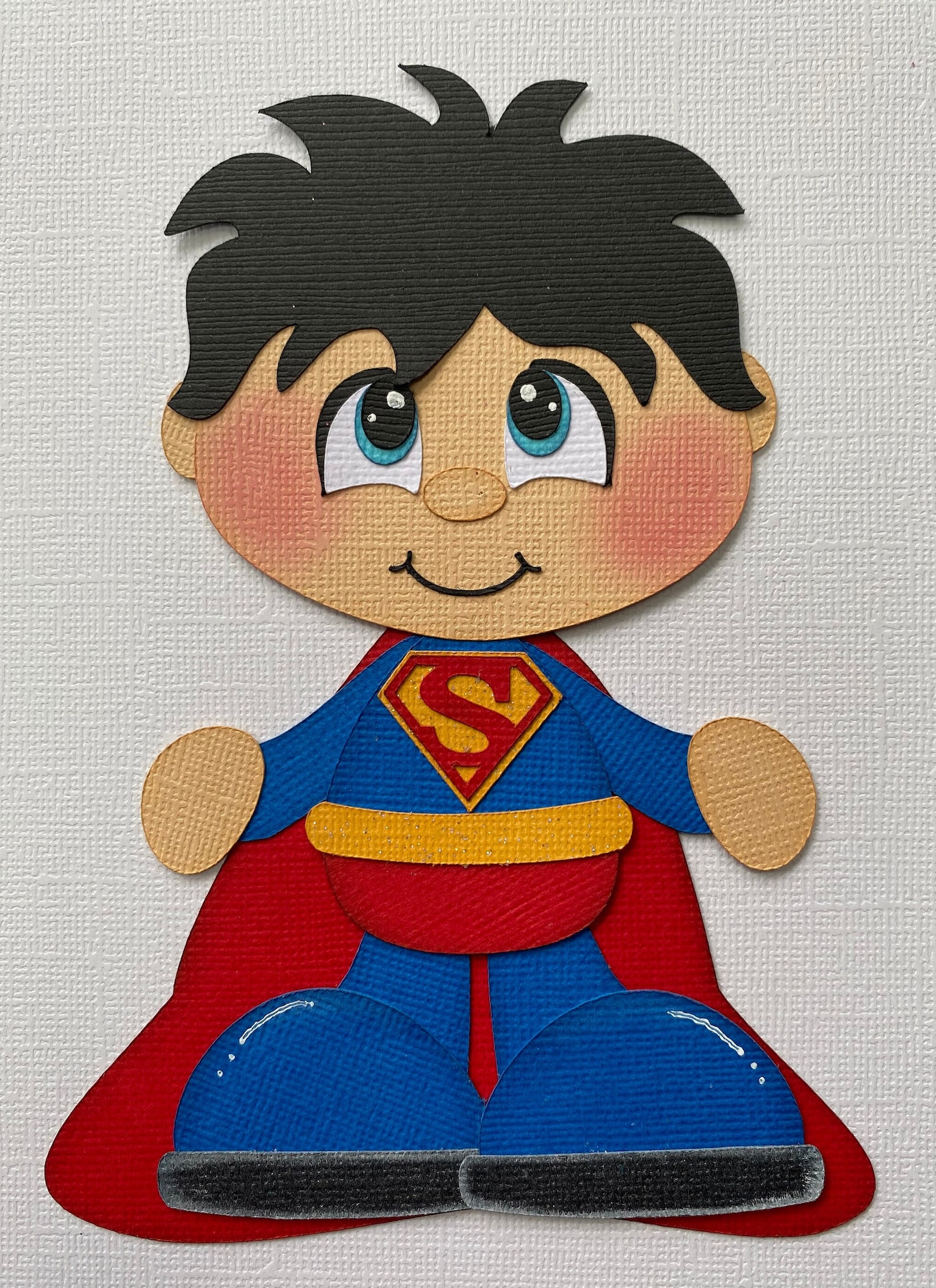 Super Hero Paper Piecing Die Cut Scrapbook Embellishment - Etsy