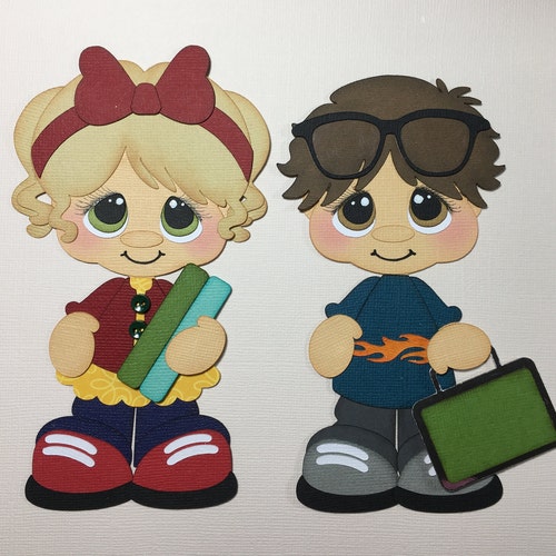 School Photos Paper Piecing Die Cut Scrapbook Embellishment - Etsy