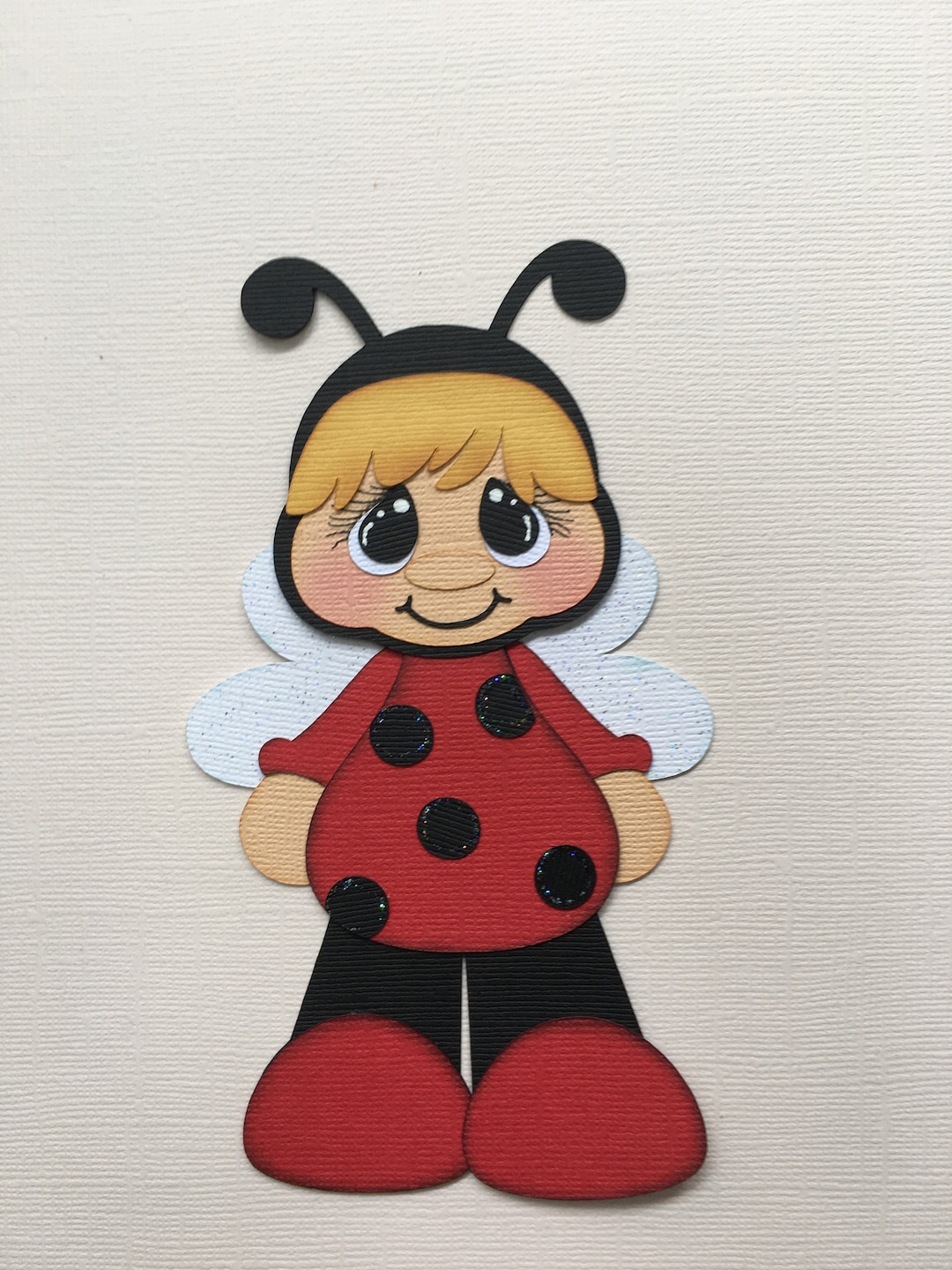 Child Dressed as Ladybug Paper Piecing Die Cut Scrapbook - Etsy
