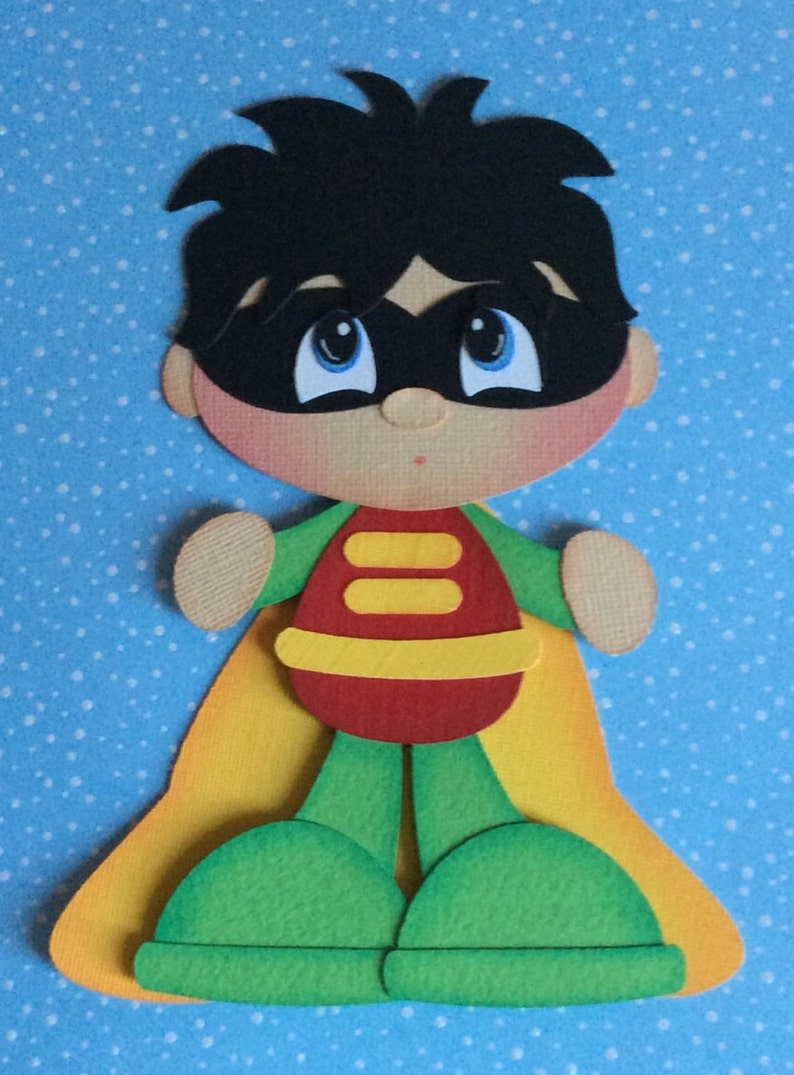 Super Hero Sidekick Paper Piecing Scrapbook Die Cut Embellishment - Etsy