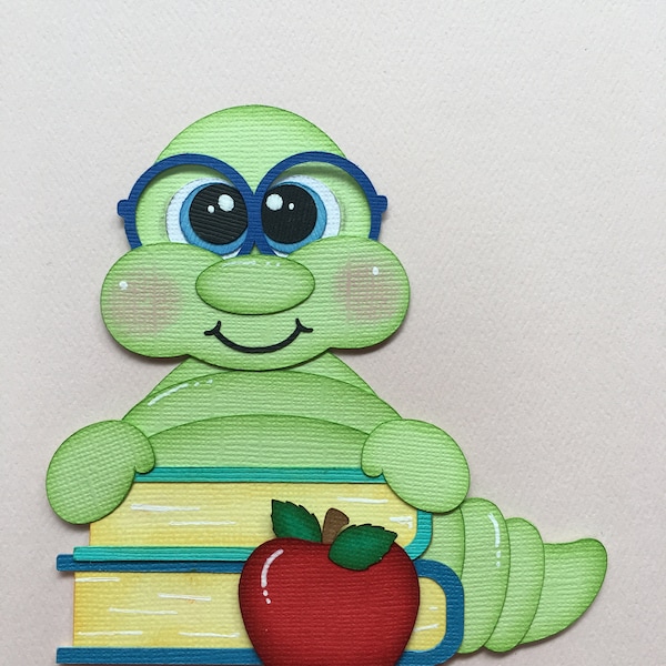 Bookworm Die Cuts - Etsy