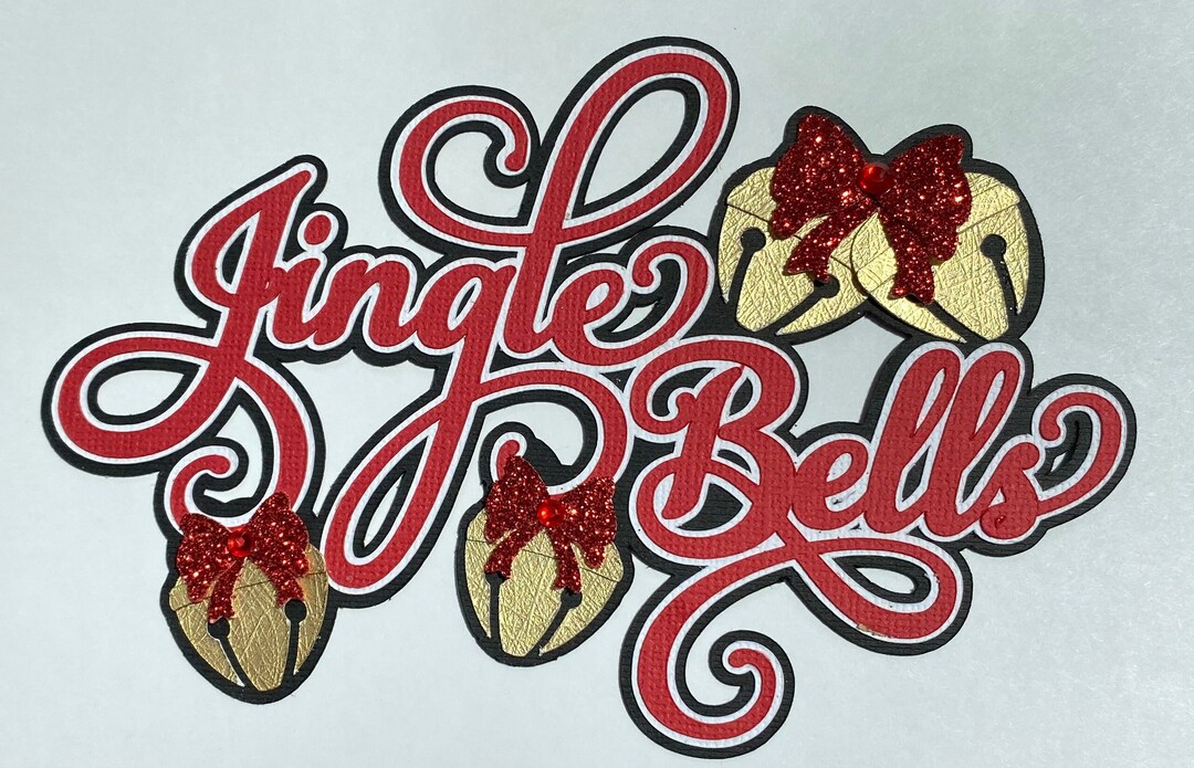 Jingle Bells Paper Piecing Die Cut Scrapbook Embellishment Title - Etsy
