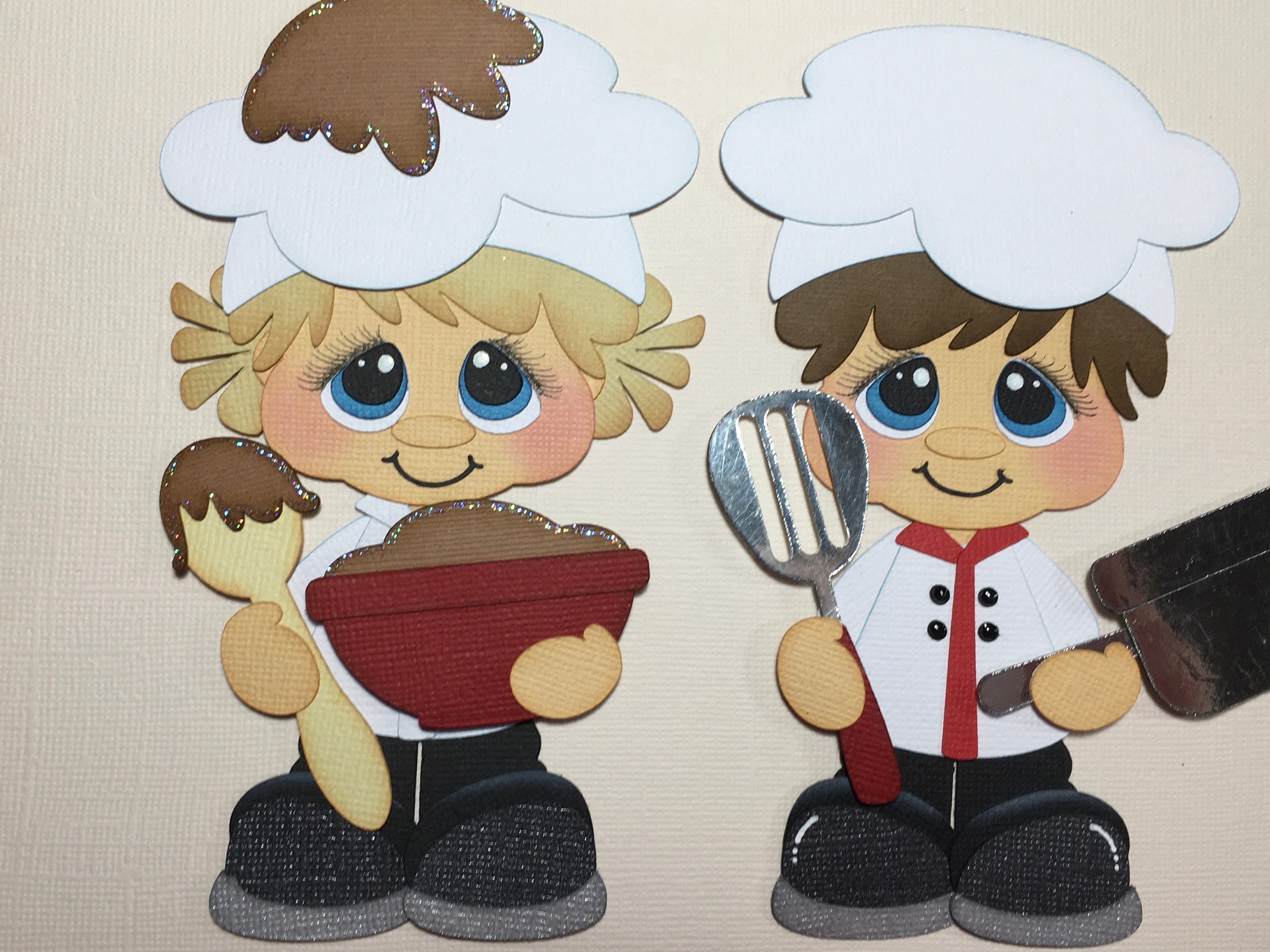 Little Gems Baker Paper Piecing Die Cut Scrapbook Embellishment Pair - Etsy