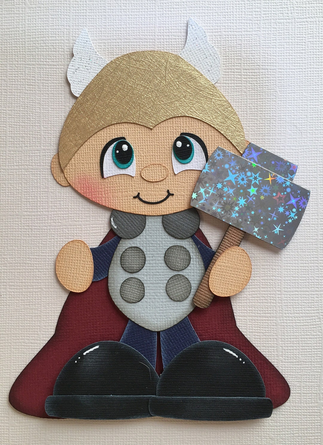 Thor inspired paper piecing scrapbook die cut embellishment - Etsy 日本