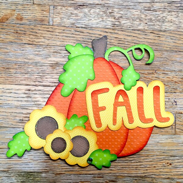 Turkey on Pie Paper Piecing Die Cut Scrapbook Embellishment - Etsy