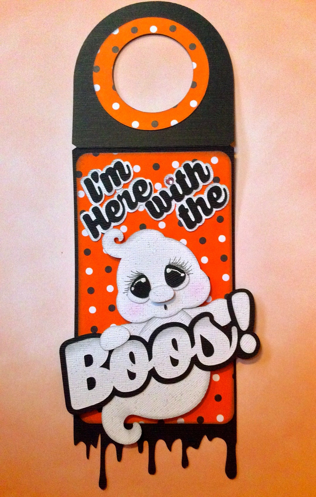 I'm Here With the BOOS Paper Piecing Die Cut Wine Bottle Tag ...