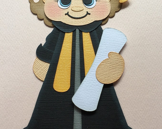 Grad Girl Paper Piecing Die Cut Scrapbook Embellishment - Etsy