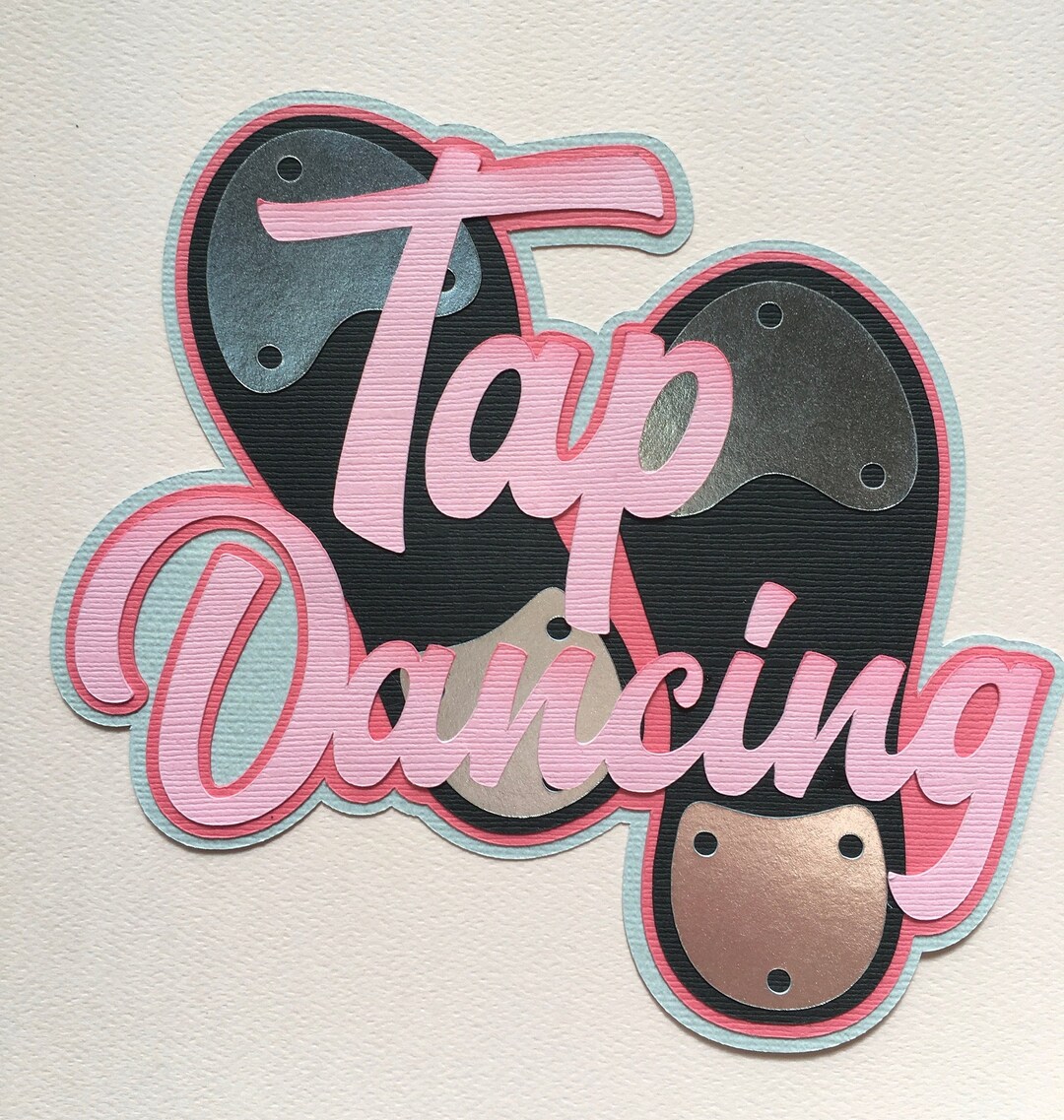 Tap Dancing Paper Piecing Die Cut Scrapbook Embellishment Title - Etsy