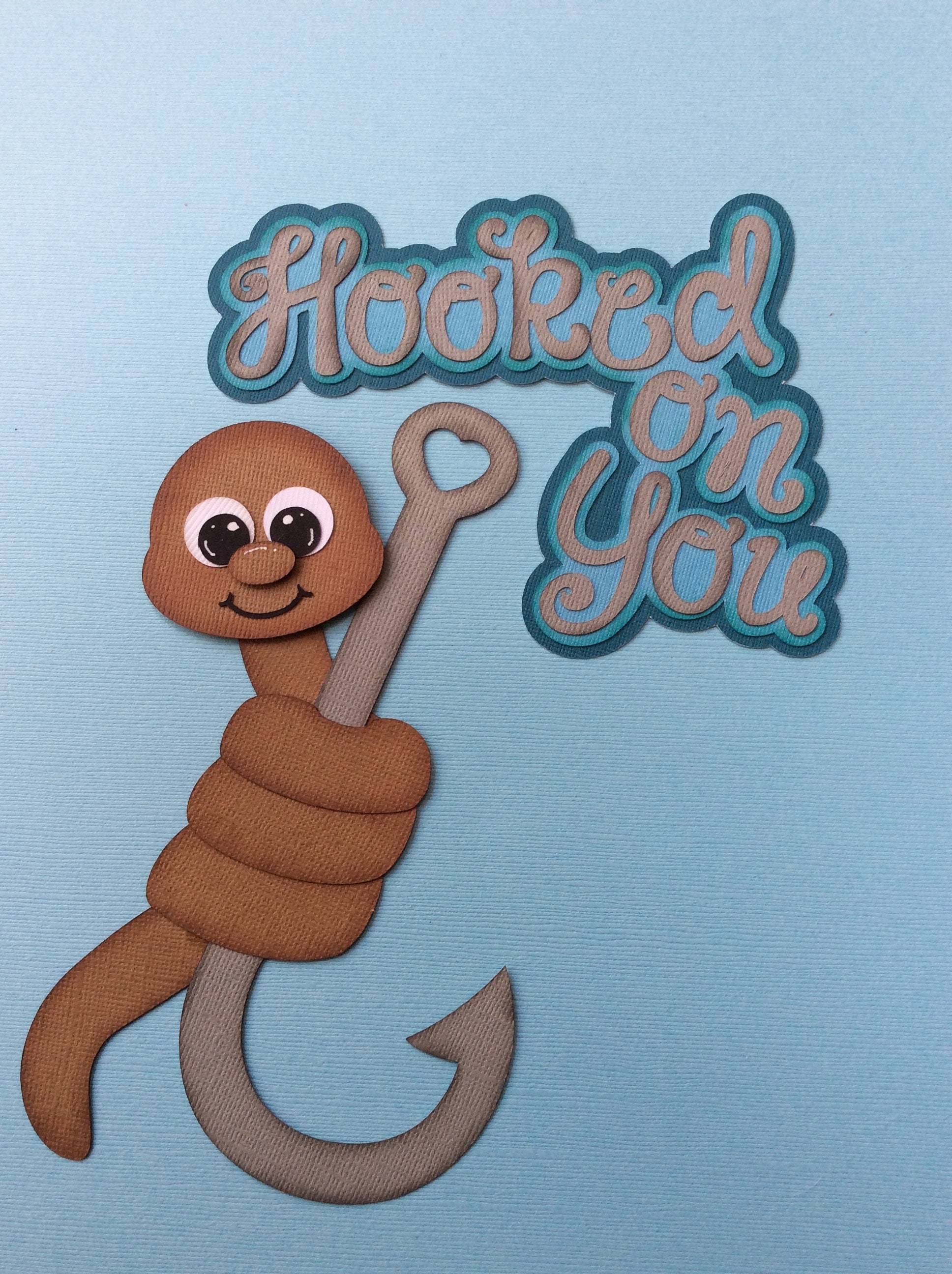 Hooked on You Paper Piecing Scrapbook Embellishment Set - Etsy