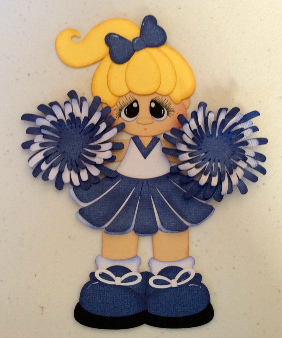 Cheerleader Paper Piecing Scrapbook Embellishment - Etsy