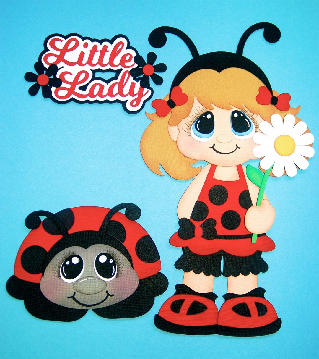 Little Lady Ladybug Paper Piecing Scrapbook Embellishment Set - Etsy