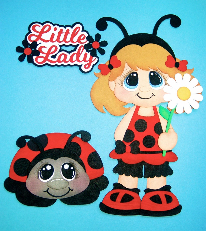 Little Lady Ladybug Paper Piecing Scrapbook Embellishment Set - Etsy