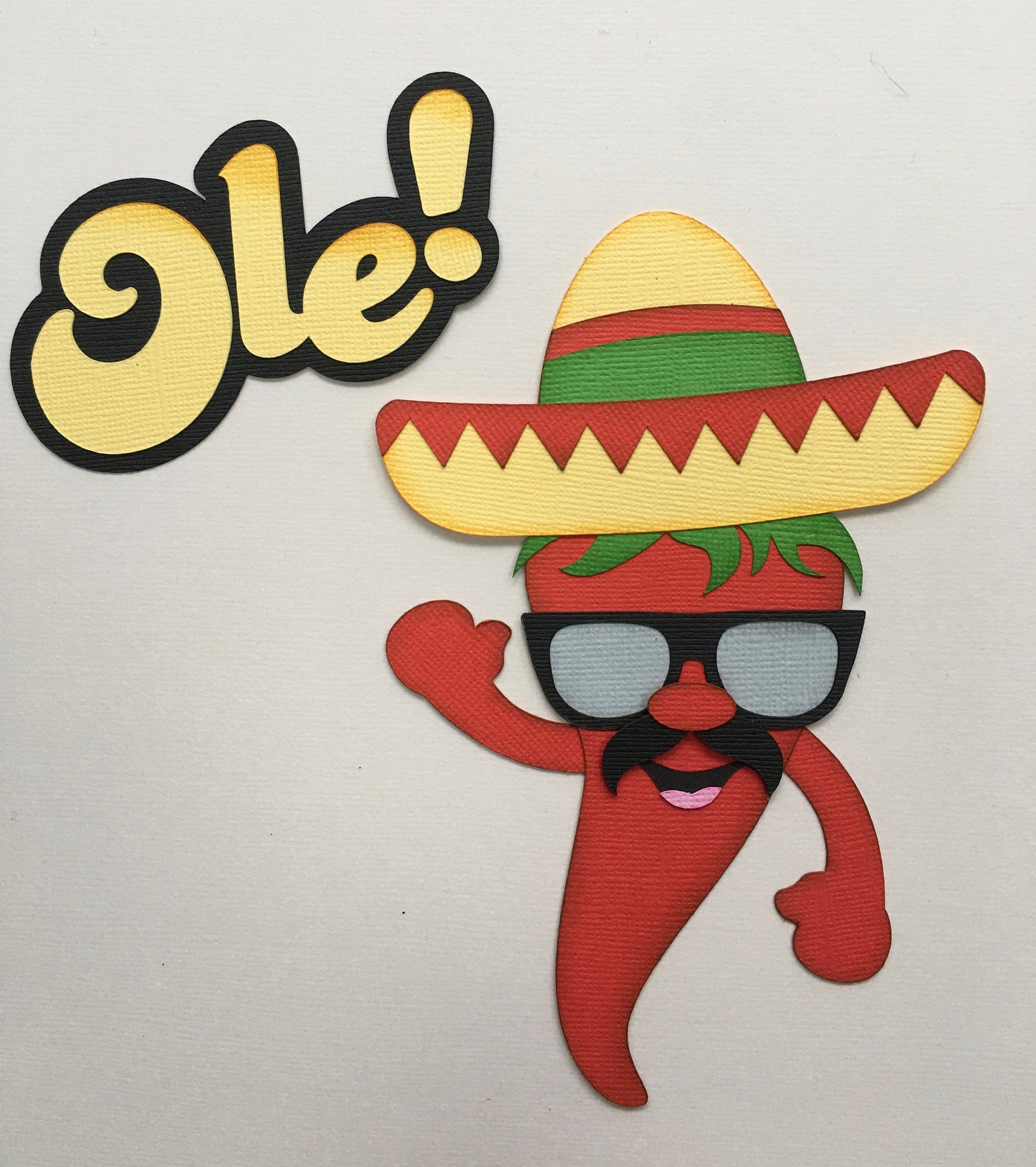 Jalapeno Pepper Paper Piecing Die Cut Scrapbook Embellishment - Etsy