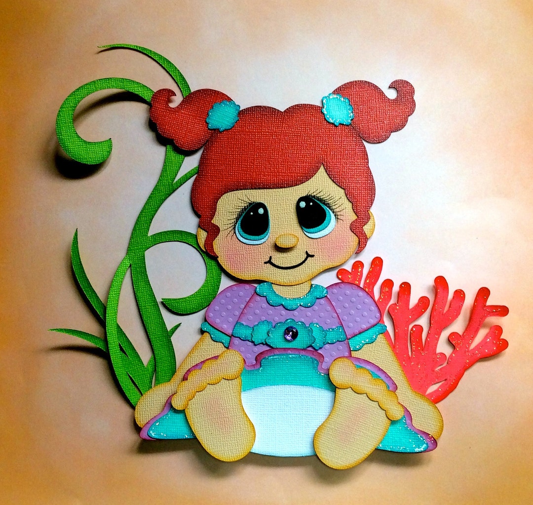 Baby Ari Princess Paper Piecing Die Cut Scrapbook Embellishment 6 - Etsy