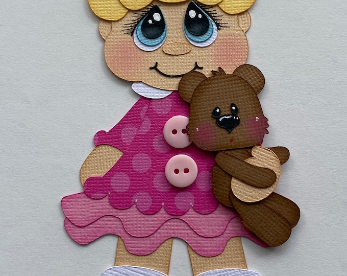 Artist Girl Paper Piecing Scrapbook Embellishment - Etsy