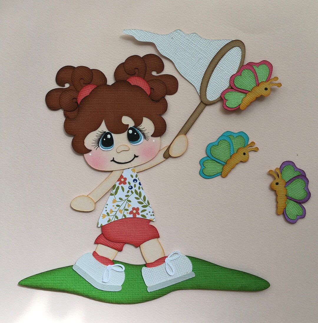 Chasing Butterflies Paper Piecing Die Cut Scrapbook Embellishment - Etsy