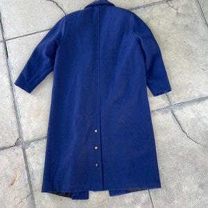 Vintage 80s Cobalt Blue Long Overcoat Winter Maxi Size Medium Large - Etsy