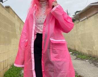 90s Vintage Rain Jacket - Etsy