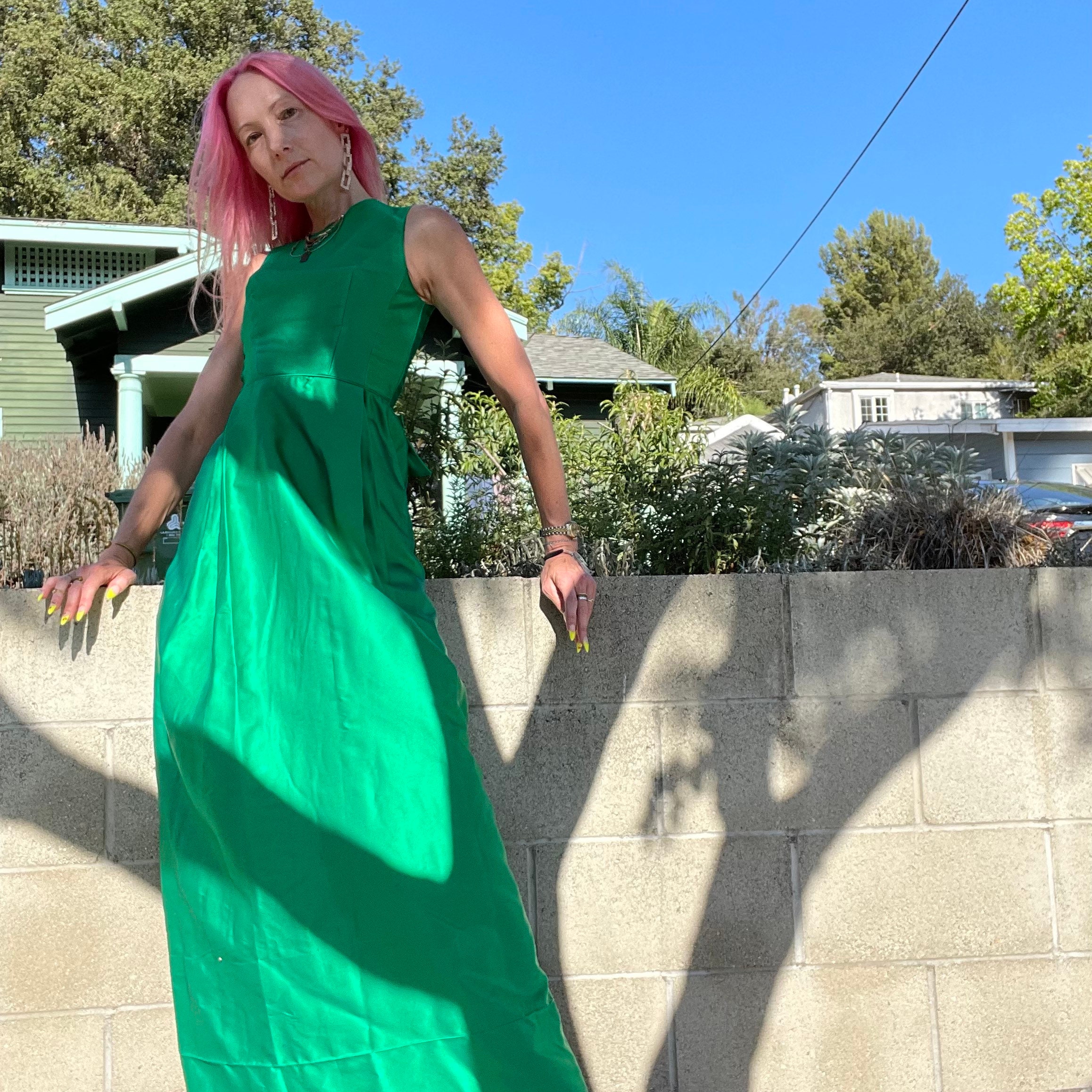 Kelly Green Party Dress