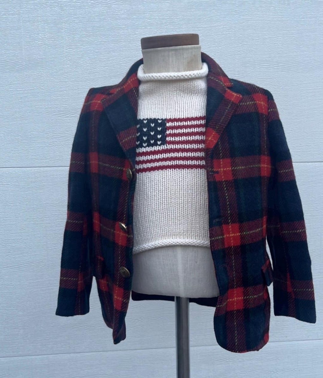 Vintage 60s Boys Plaid Preppy Holiday Style Blazer - Etsy