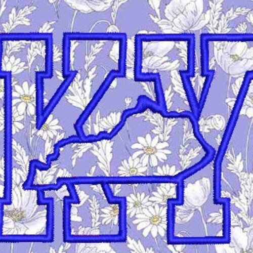 KENTUCKY Arched Pro Block Applique Embroidery Zigzag Stitch - Etsy