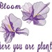 Iris Machine Embroidery Design - Etsy