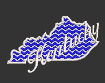 Small KY Kentucky Machine Embroidery Design 3 Sizes - Etsy