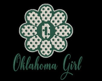 Oklahoma Calligraphy Fancy Script 3 Instant Download Machine Embroidery ...