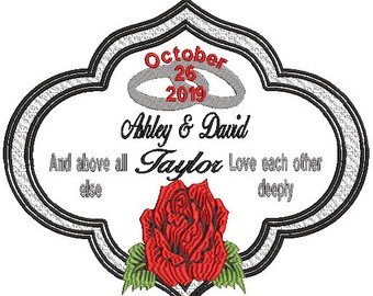 Wedding Machine Embroidery | Etsy