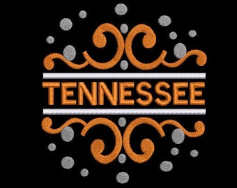 Tennessee Outline Applique Design 12 SIZES Machine Embroidery File ...