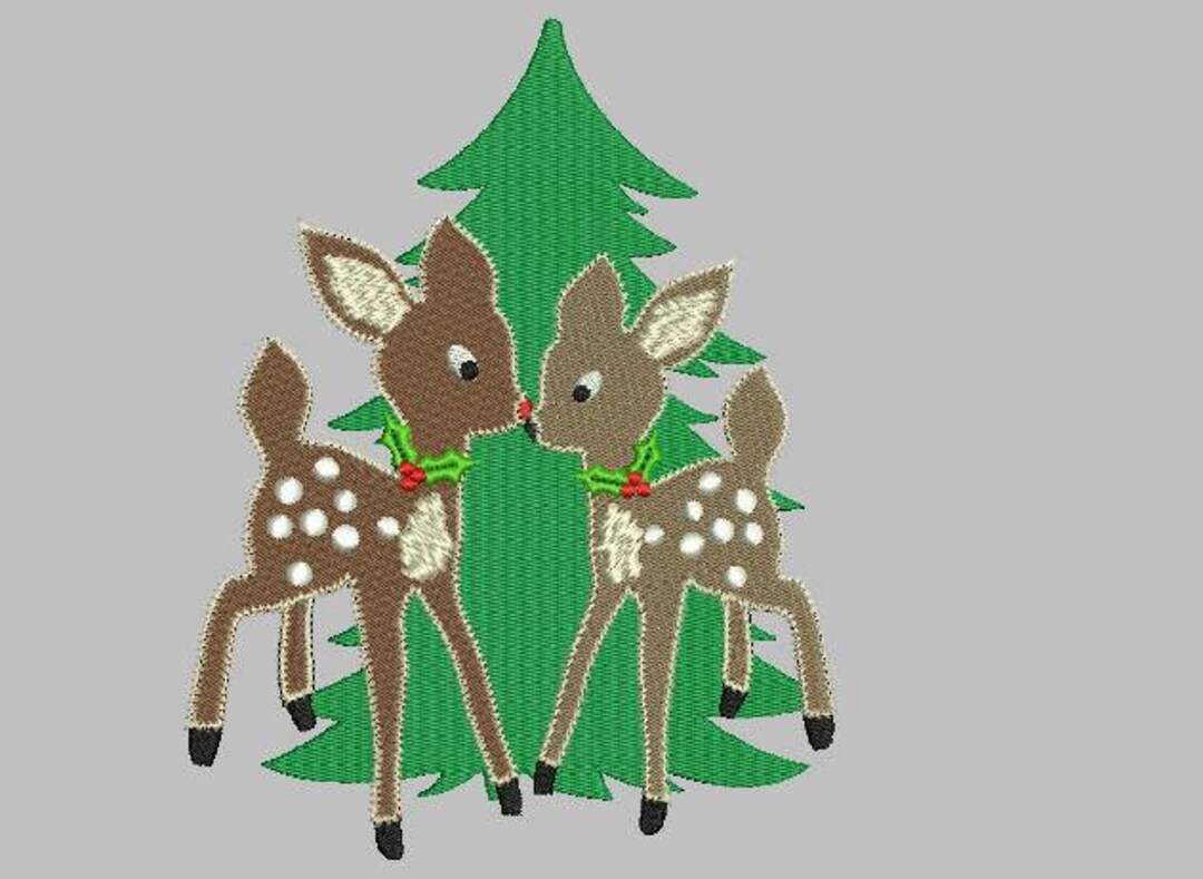 Deer Machine Embroidery Design - Etsy
