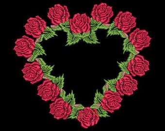 Big Heart Machine Embroidery Design Valentine Design Digital Pattern - Etsy