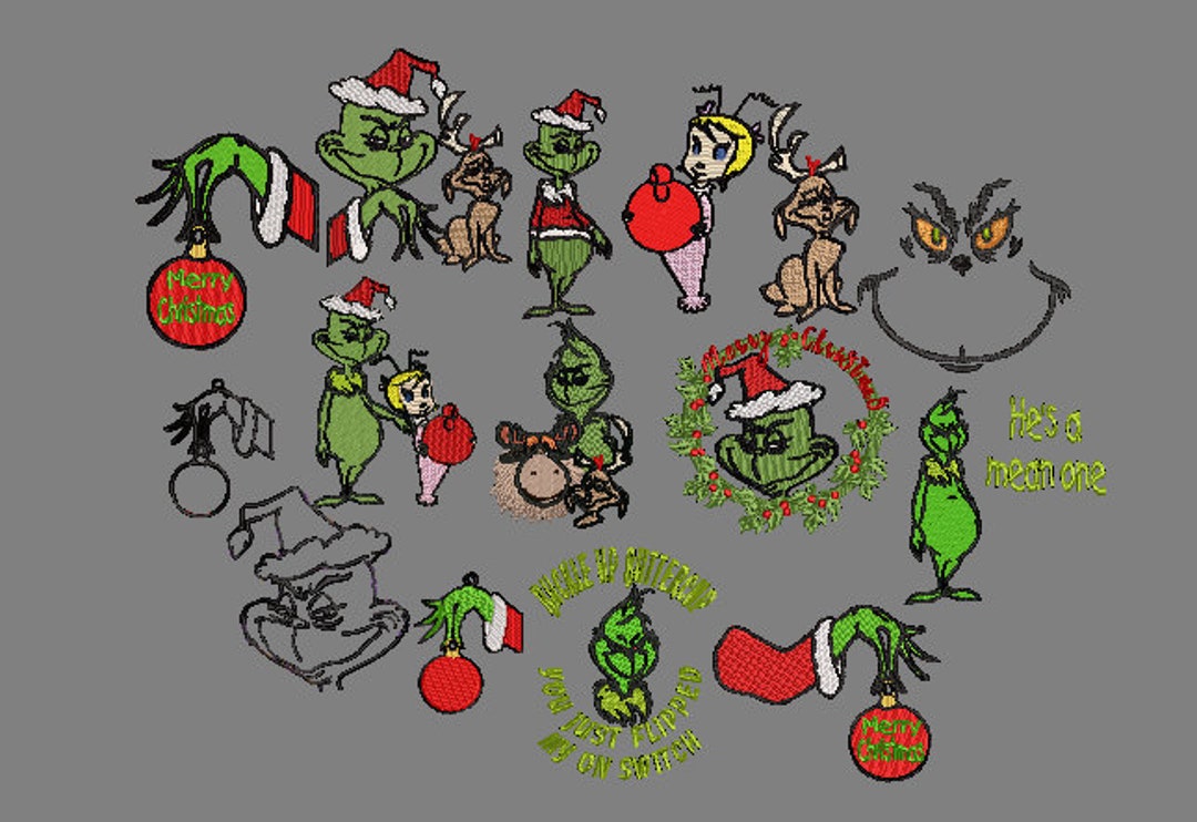 Green Goblin Machine Embroidery Design Bundle of 15 Designs - Etsy