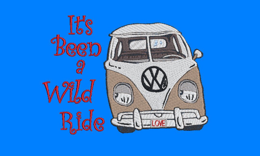 Volkswagen Bus Machine Embroidery Design - Etsy