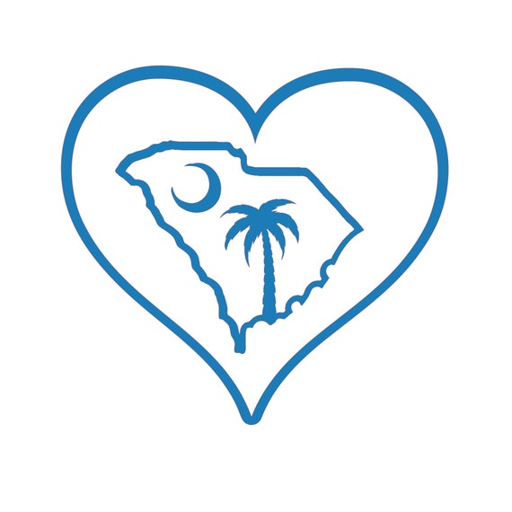 South Carolina SVG Cut Design - Etsy