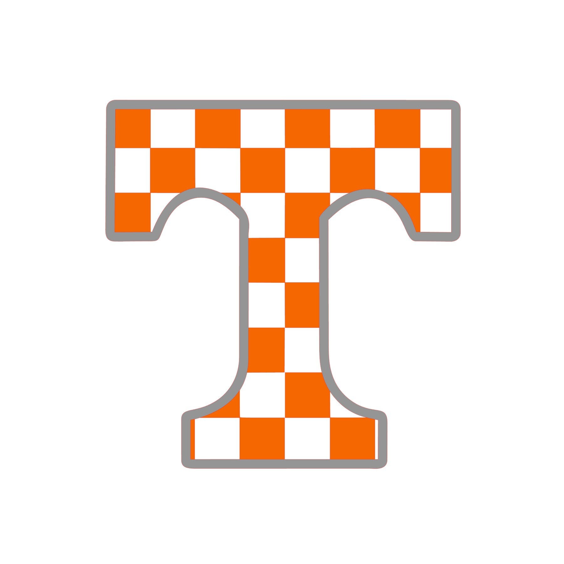 Checkerboard T SVG Cut Design - Etsy