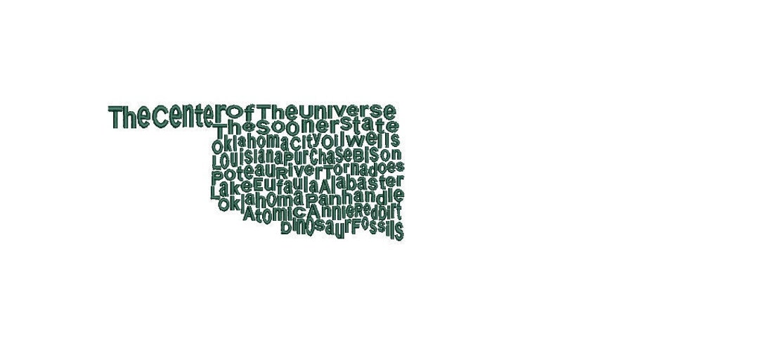 Oklahoma Machine Embroidery Design - Etsy
