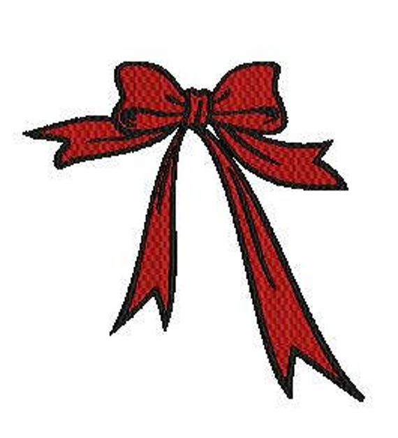 Bow Machine Embroidery Design | Etsy
