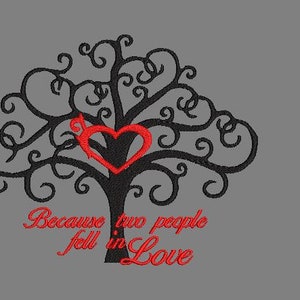 Family Tree Machine Embroidery Design - Etsy