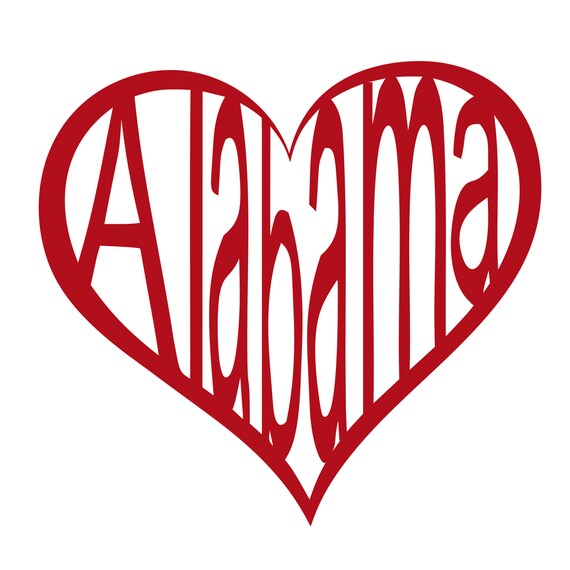 Alabama SVG Cut Design | Etsy